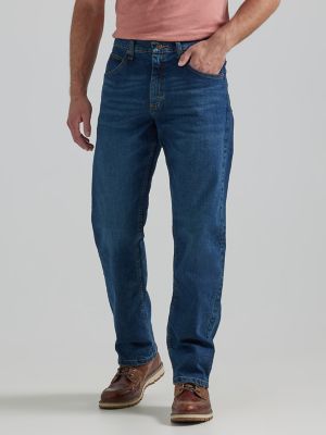 Mens Wrangler Authentics® Relaxed Fit Flex Jean Dark Wash Denim Wrangler®