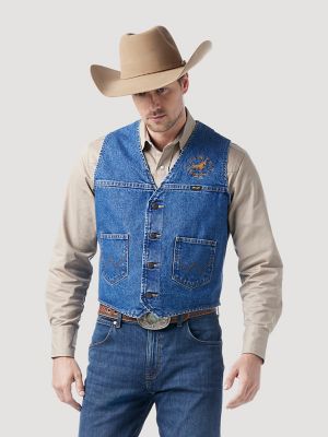 74130PW Wrangler® Cowboy Cut® Unlined Denim Vest | atelier-yuwa.ciao.jp