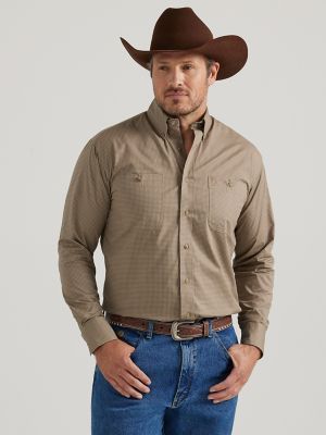 Wrangler® George Strait™ Long Sleeve Button Down Two Pocket Shirt | Men ...