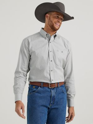 Wrangler® George Strait™ Long Sleeve Button Down One Pocket Shirt | Men ...