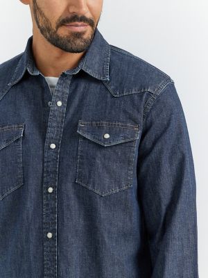 Dark Blue Denim Shirt