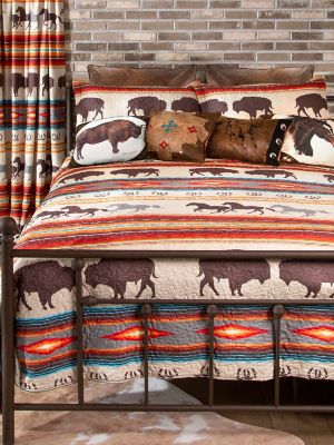 Wrangler Western Stripe 3-Piece King Quilt Bedding Set