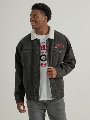 Men's Wrangler Collegiate Sherpa Lined Denim Western Jacket