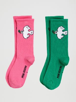 Mini Rodini x Wrangler Peace Dove Kids Socks (2-Pack)