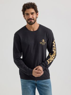 Men's Long Sleeve Bucking Bull Graphic T-Shirt