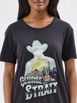 Women's Wrangler® George Strait Boyfriend Graphic Tee