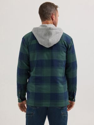 Wrangler® RIGGS Workwear® Long Sleeve Hooded Flannel Work Jacket