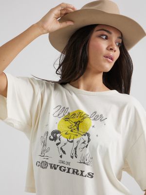 Wrangler® x Yellow Rose by Kendra Scott Boxy Crop Tee