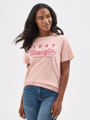 Women's Wrangler Nostalgia Logo Regular Fit Tee | SALE | Wrangler®