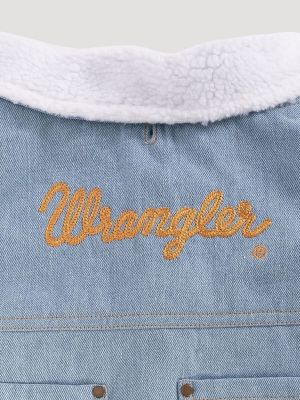 Denim Sherpa Lined Dog Jacket