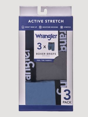 Men's Active Stretch Boxer Briefs (3-pack)