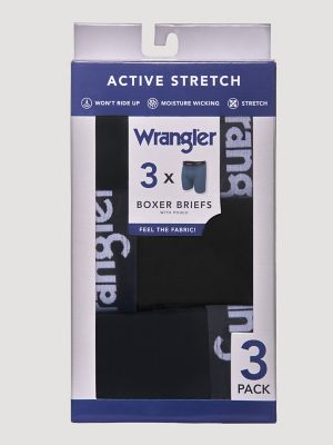 Men's Active Stretch Boxer Briefs (3-pack)