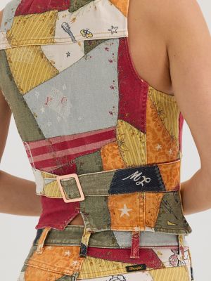 Wrangler x Lainey Wilson Printed Patchwork Vest