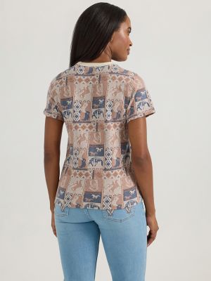 Women's Wrangler Allover Print Slim Tee | NEW | Wrangler®
