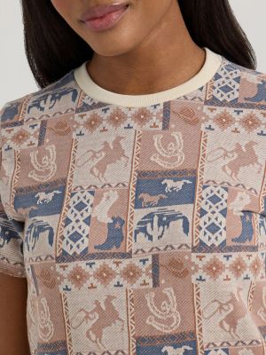 Women's Wrangler Allover Print Slim Tee | NEW | Wrangler®