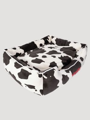 Cow Print Box Pet Bed