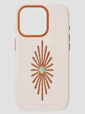 Apple iPhone 15 Pro Leather Embroidery Case