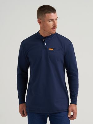 Wrangler® FR Flame-Resistant Long Sleeve Lightweight Henley